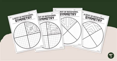 Exploring Rotational Symmetry Worksheets Drawing Prompts Teach Starter