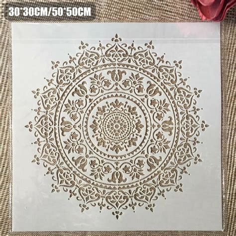 Prosperity Mandala Stencil For Walls Reusable Stencil Better Than