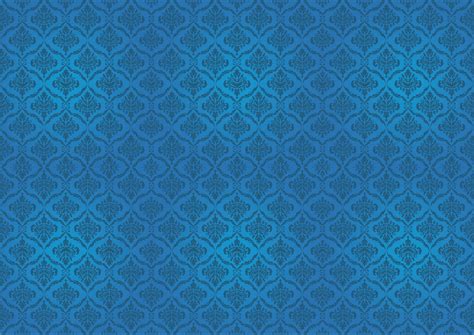 Blue Wallpaper With Intricate Design