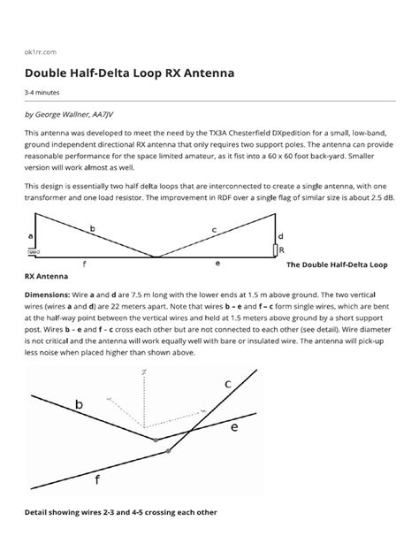 Double Half Delta Loop Rx Antenna Pdf