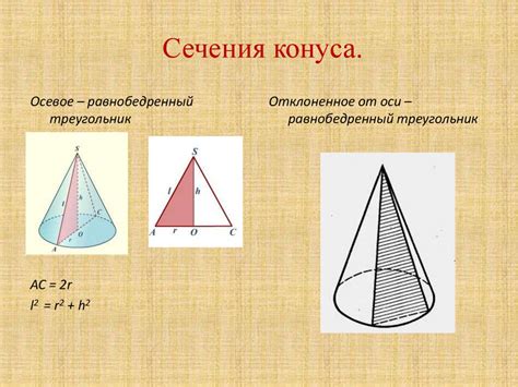 Конус Площадь поверхности конуса Элементы конуса презентация онлайн