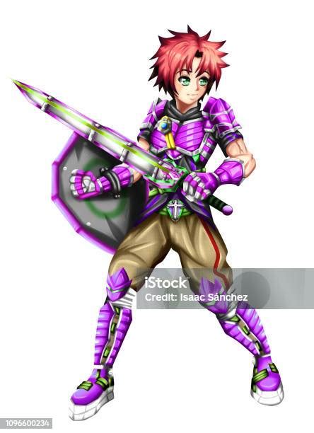 Pahlawan Pendekar Pedang Ilustrasi Stok Unduh Gambar Sekarang Komik Jepang Prajurit Peran