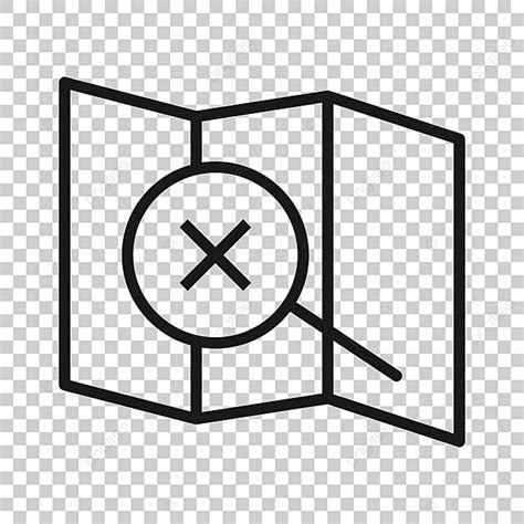 Flatstyle Map Pin For Gps Navigation Travel Stroke Pointer Vector Travel Stroke Pointer PNG