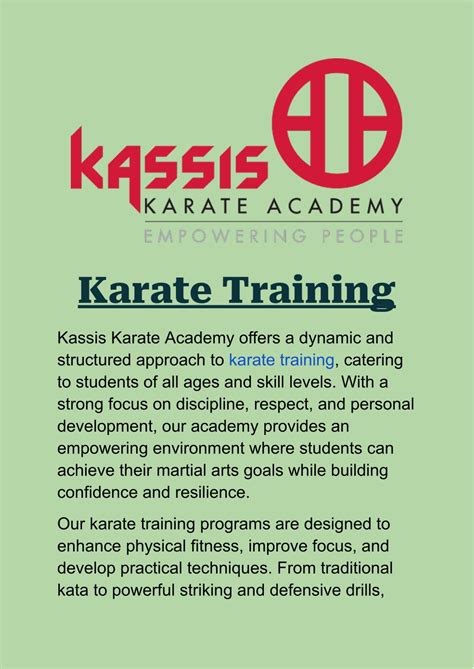 Ppt Karate Training Expert Programs At Kassis Karate Academy