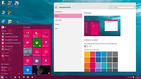 How To Change Color In Windows Start Taskbar Title Bar Action