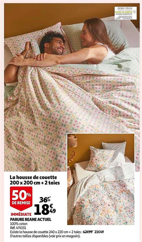 Promo Parure Reane Actuel Chez Auchan ICatalogue Fr