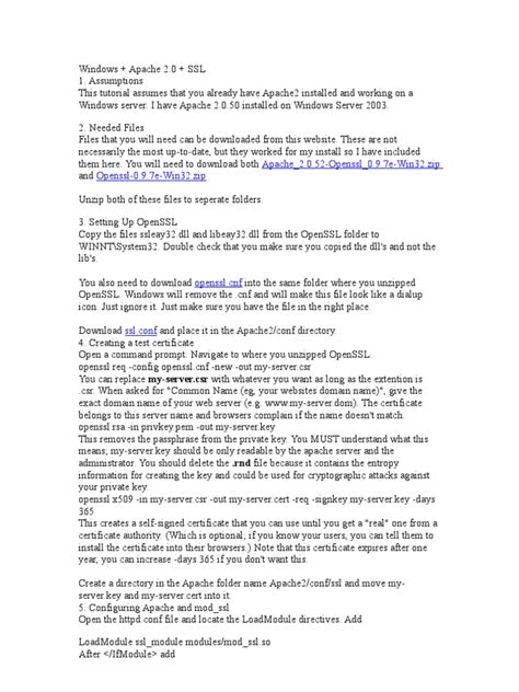 installing ssl pdf transport layer security apache server