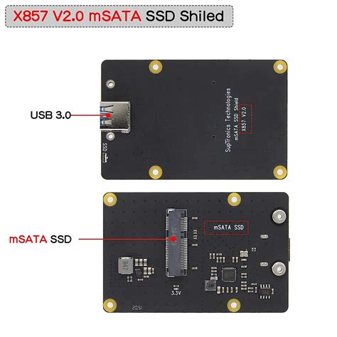 Geekworm MSATA SSD Adapter For Raspberry Pi 4 Fast Boot