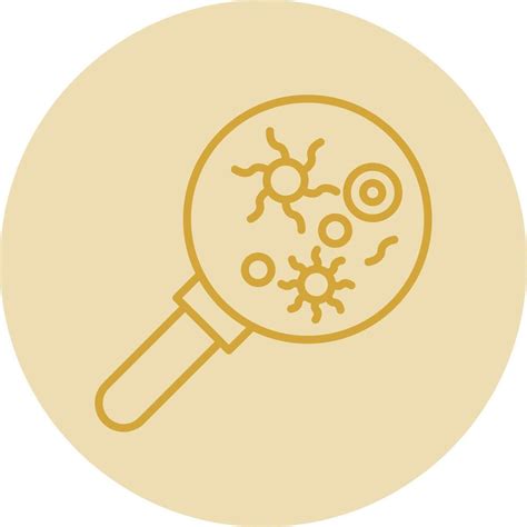Microbiology Line Yellow Circle Icon 44080220 Vector Art At Vecteezy