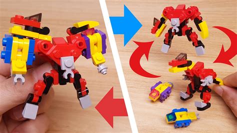 Micro Lego Brick Dinosaurs Combiner Transformer Mech Dino Combo Similar To Kyoryuger レゴ変形ロボ