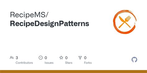 GitHub RecipeMS RecipeDesignPatterns