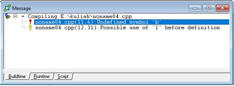 Contoh Fase Debugging Akan Muncul Pesan Sebagai Berikut