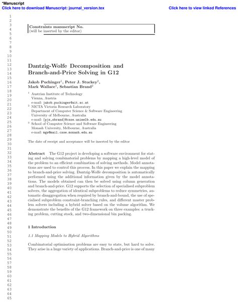 Introduction Au Branch Cut And Price Et Au Solveur SCIP Solving