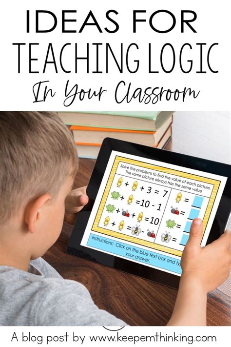 Teaching Logic To Elementary Babes The Why And How Keep Em Thinking