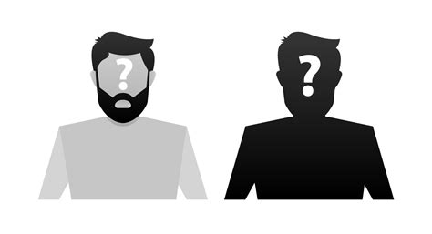 Unknown Person Incognito Anonymous Male Silhouette Profile Avatar