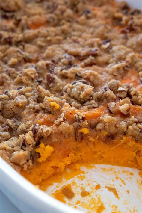 Sweet Potato Casserole With Pecans Kitchen Gidget