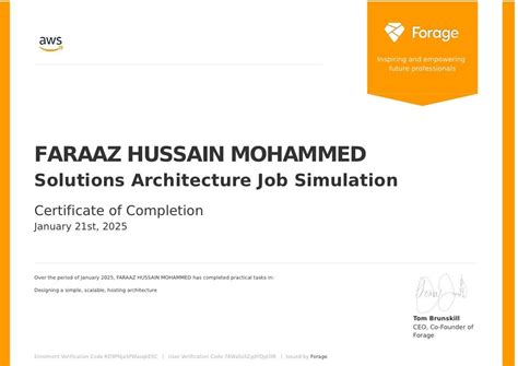Faraaz Hussain Mohammed On Linkedin Cloudcomputing Aws Solutionsarchitecture Forage