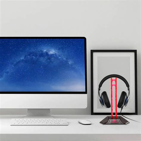 Suporte Onikuma S 01 Para Fone De Ouvido Headset Vermelho Kase