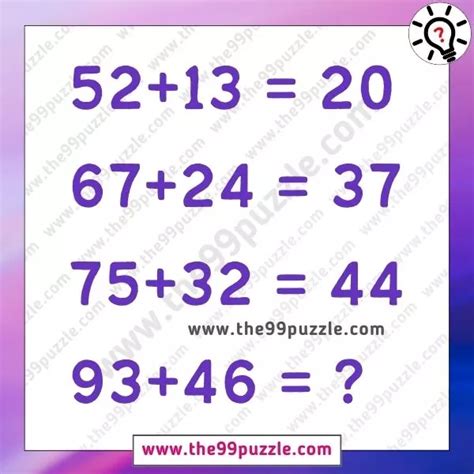 Tricky Mathematical Iq Can You Solve The Puzzle In 10sec The 99 Puzzle
