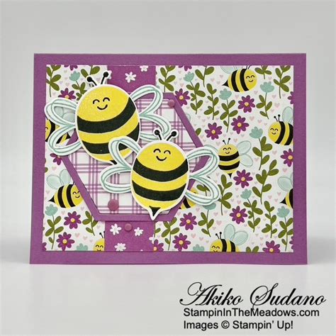 Stampin Up Meant To Bee Valentines Day Card Stampin In The Meadows