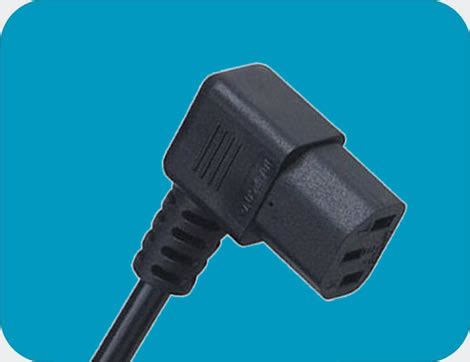 IEC Power Cords IEC C Right Angle Connector Plug Type C Poles UL VDE TUV SAA