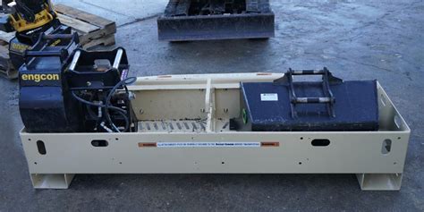 bucket bunker storage rack for 2 ton excavator attachments