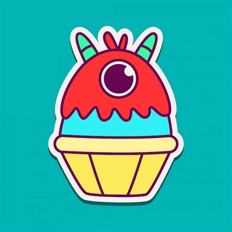 Premium Vector Monster Cartoon Sticker Doodle
