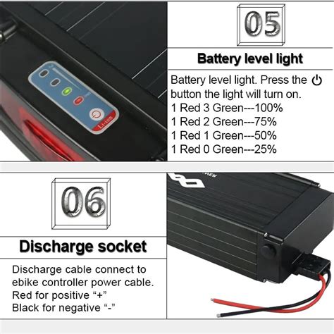 Upp Brand 36v 20ah Rear Rack Electric Bicycle Phylion Battery With 42v
