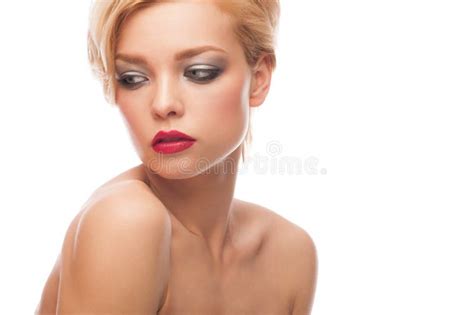 Женщина с стильным составом Стоковое Фото изображение насчитывающей сторона женщина 28786092