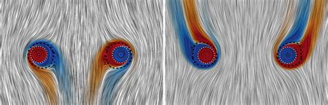 line integral convolution field 21 of the velocity around the