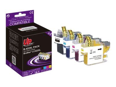 Cartouche Compatible Brother LC422XL Pack De 4 Noir Cyan Magenta