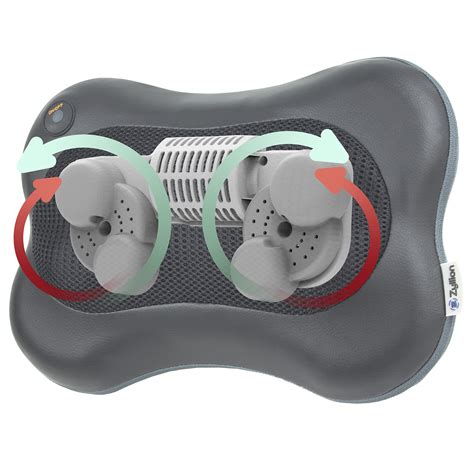 Zyllion Shiatsu Back And Neck Massager Pillow With Heat Zma 13