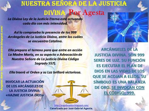 Ángeles Amor Nuestra Señora De La Justicia Divina Canalizado Por José