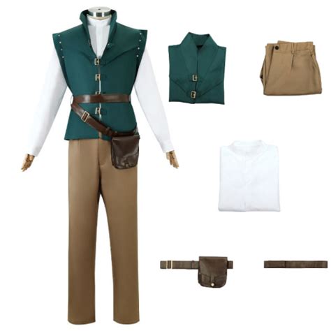 L Rapunzels Tangled Adventure Flynn Rider Cosplay Costume Halloween