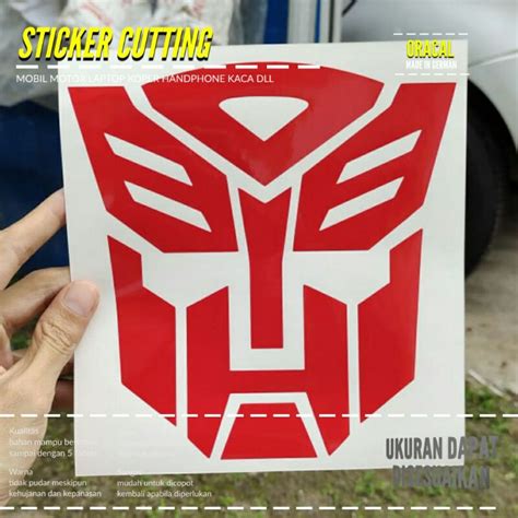 Jual Stiker Transformers Cutting Bahan Oracal Custom Shopee Indonesia