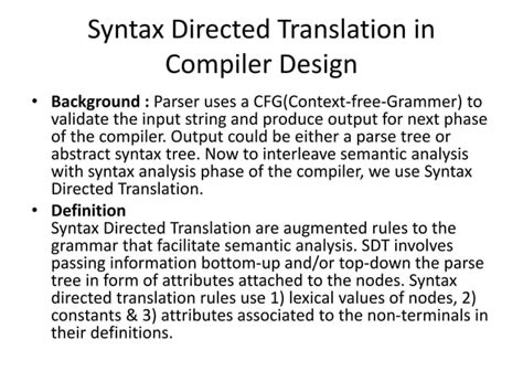 compiler design project pptx