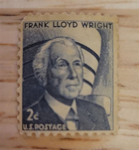 Frank Lloyd Wright 1965 2 Cent Stamp Rare Mint Condition With Gum Ebay