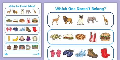 Which One Doesn T Belong Hecho Por Educadores Twinkl