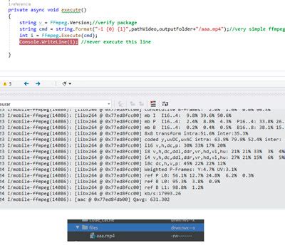 Execution Is Stuck On Ffmpeg Execute Call Issue Laerdal Laerdal Ffmpeg Github