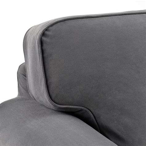 EKTORP hakebo koyu gri uzanma koltuklu 3 lü kanepe 89509028 IKEA