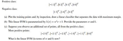 Consider Building An SVM In Python For The Following Chegg Com