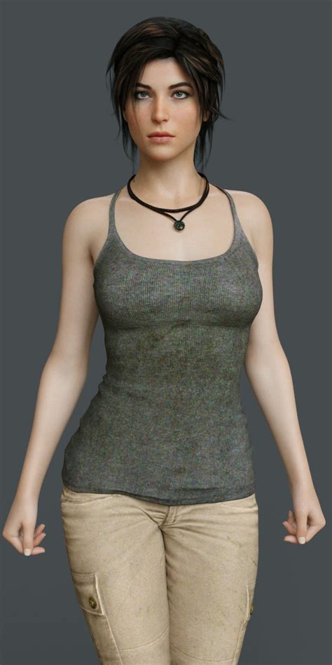 Lara Croft Rottr 为 G8f Lara Croft Rottr For G8f Genesis 8female