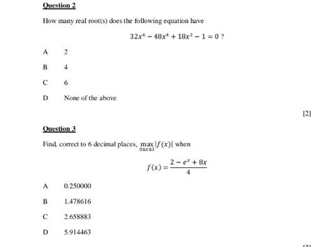 Solved How Many Real Root S Does The Following Equation Chegg