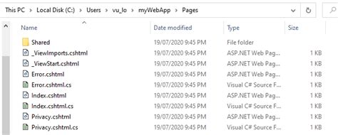 I Can T Seem To Find This File Pages Index Cshtml On Windows PC