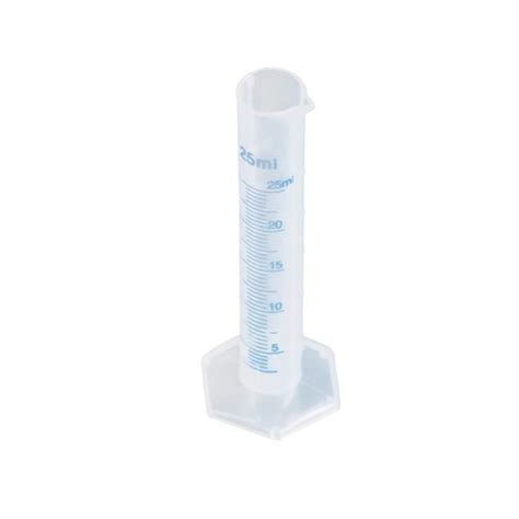 Cylindre De Mesure En Plastique 25 Ml Couleur Semi Transparente