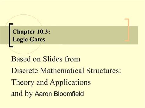 logic gates ppt pptx