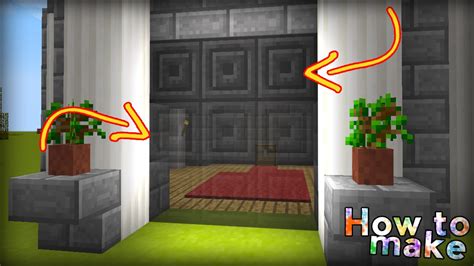 Minecraft How To Make An Automatic Door Youtube