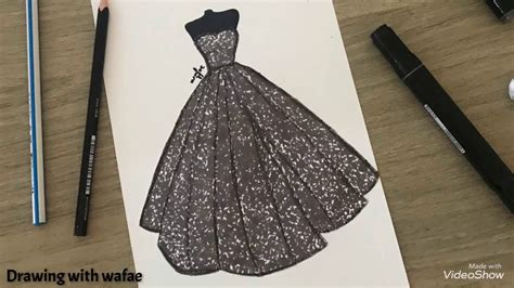 Comment Dessiner Une Robehow To Draw A Dress Wie Zeichnet Man Ein
