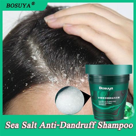 Bosuya Sea Salt Anti Dandruff Shampoo Lice Remover Shampoo For Dandruff And Scalp Treatment Fast