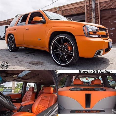 Dope Matte Wrapped Tbss Trailblazer Ss With Custom Orange And Grey Interior